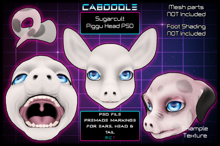 Second Life Marketplace - {C} Sugarcult Piggu PSD Kit